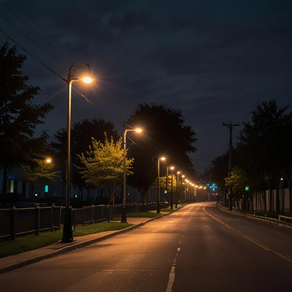 Best solar pathway lights at residential area project accomplished - BOSUN